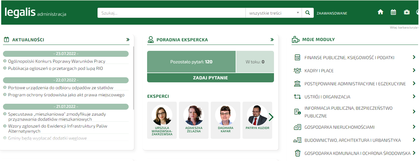 Poradnia - Legalis Administracja